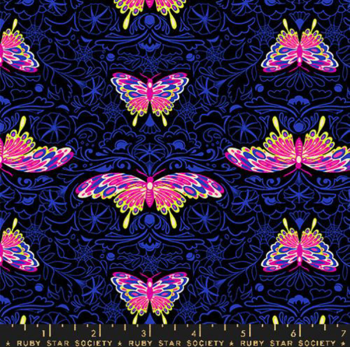 Glow Garden in Morning Moth in Black – It’s Sew Sam